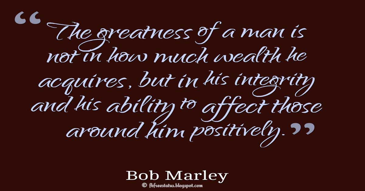 Bob Marley Quotes About Life, Love and Money