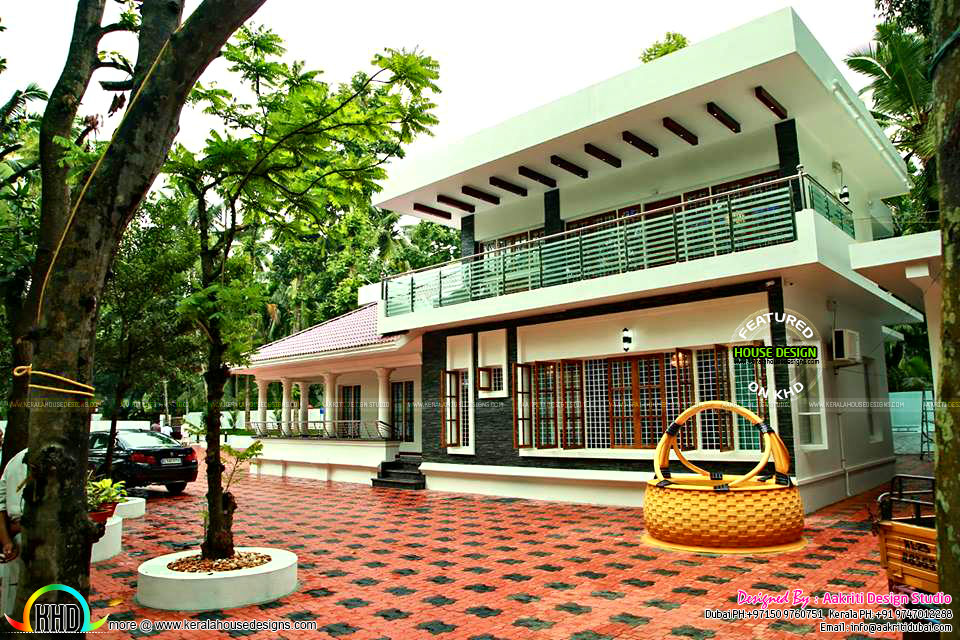 Finished villa home in Kerala - Kerala Home Design and Floor Plans - 9K ...