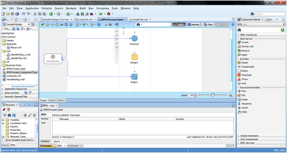 Oracle SOA, BPEL,BPM: REST services in SOA 11g using HTTP Binding