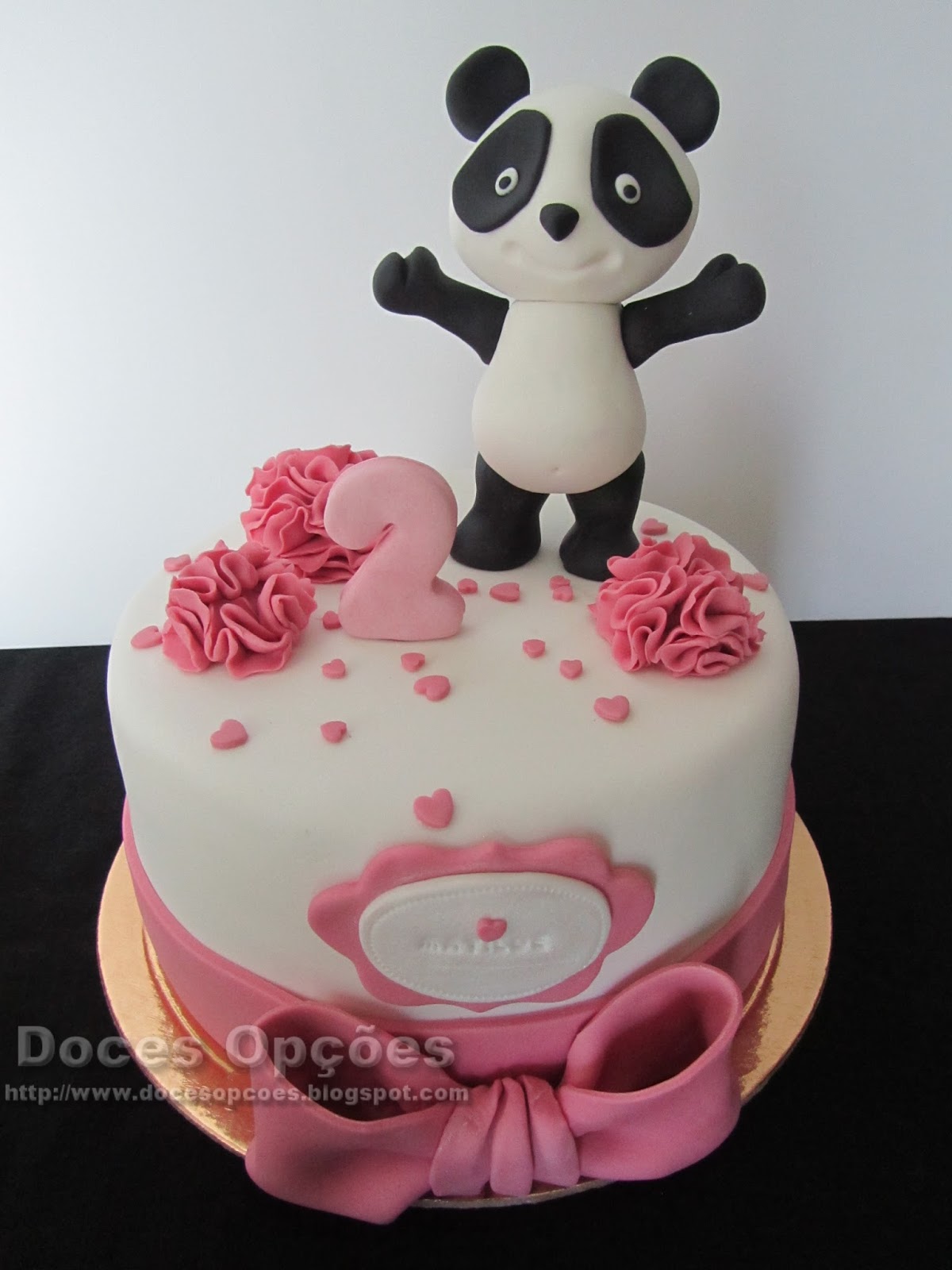Doces Opções: Bolo com o Panda para o 2º aniversário da Matilde