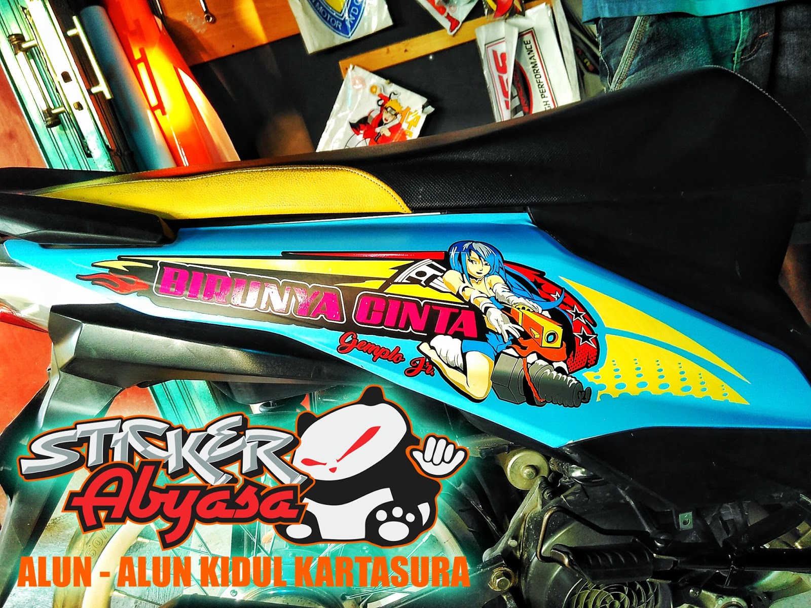 Gambar Cutting Sticker Motor Beat Thailook | Modif Sticker
