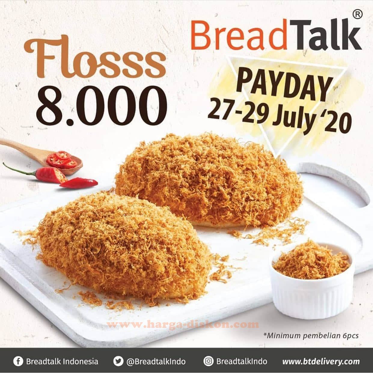 Promo Breadtalk Terbaru Harga Spesial Floss Rp8.000