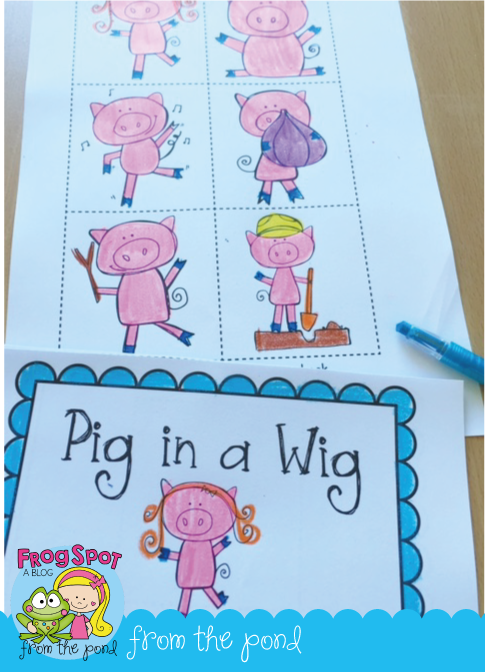 Pig in a Wig Printable Reader + Freebie | From the Pond