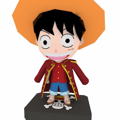 One Piece : Chibi Monkey D. Luffy Papercraft | Paperized Crafts