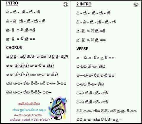 Sinhala Notation: 2018
