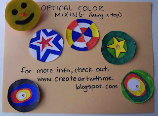 Create Art With Mrs. P!: Optical Color Mixing With a Dollar Store Top