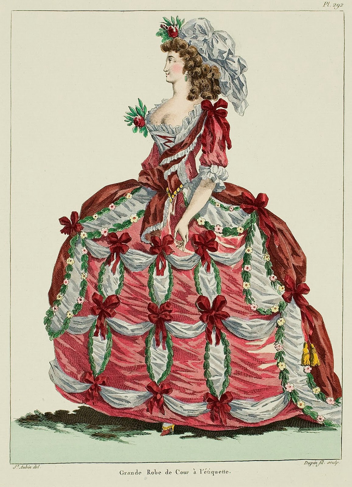 Galerie des Modes, 2e Cahier de Grandes Robes d'Etiquette, 3e Figure