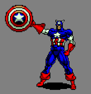 VGJUNK: CAPTAIN AMERICA SPRITES 1987-96