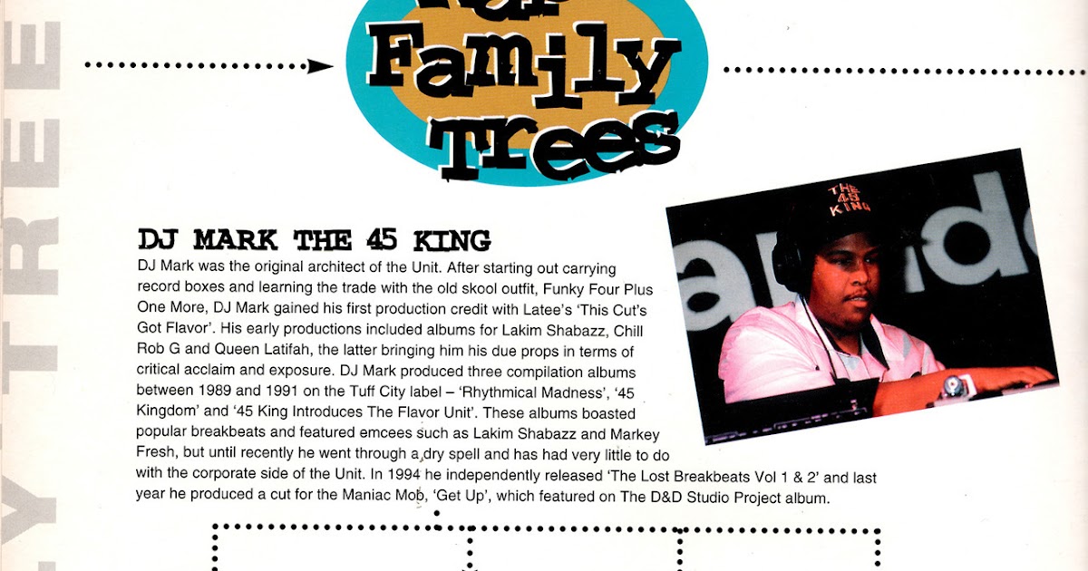 HipHop-TheGoldenEra: Rap Family Trees : DJ Mark the 45 King