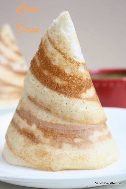 Sandhiya's Cookbook: Cone Dosa | How to make Cone Dosa