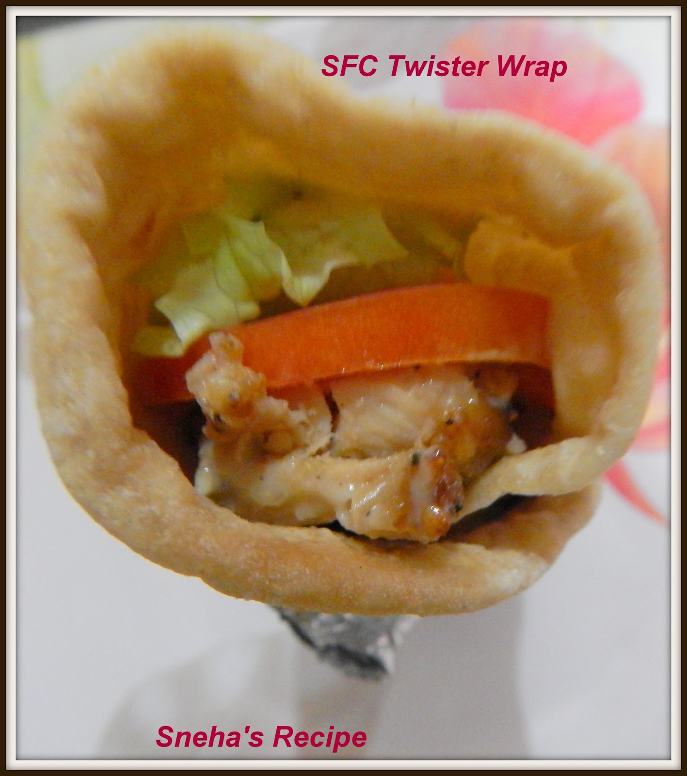 SFC Twister Wrap - Sneha's Recipe
