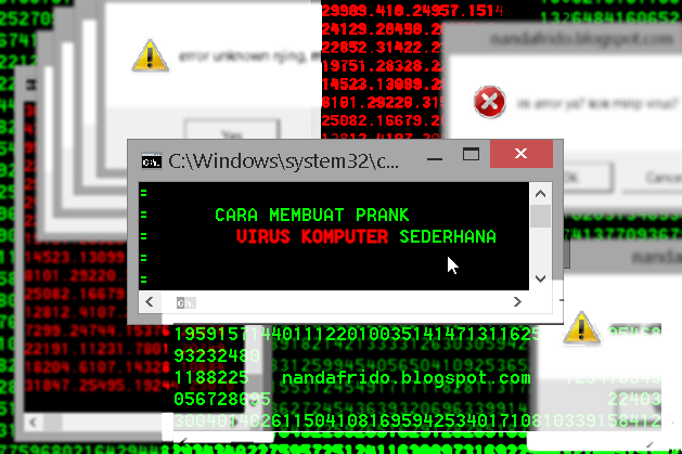 Cara membuat Prank virus komputer sederhana - ( - -)b
