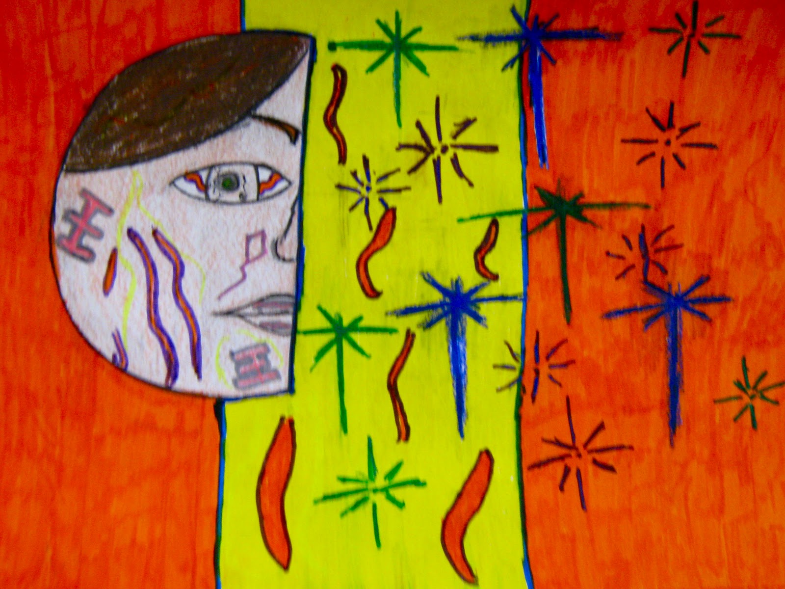 The Falcon Gallery: 6th Grade: Abstract Self-Portraits
