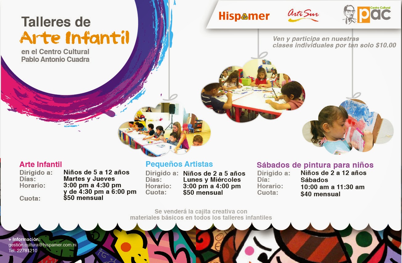 Centro Cultural PAC : Talleres de arte infantil: un mundo de creatividad.