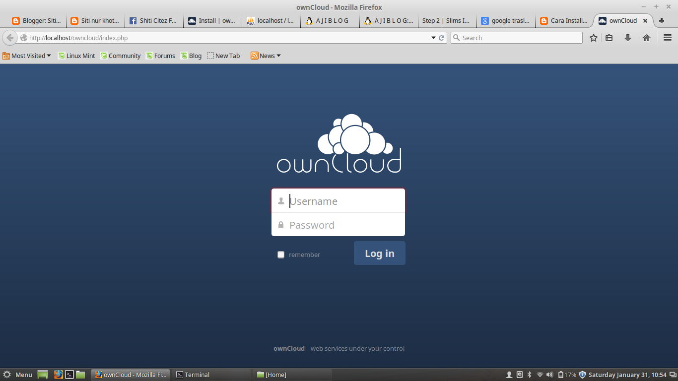 Pengertian dan Cara Install OWNCLOUD | Siti nur khotimah