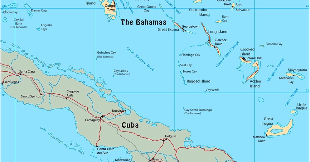 The Bahamas map
