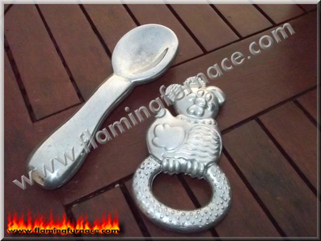 Aluminum Spoon and Chicken Sand Casting ~ Metal casting projects