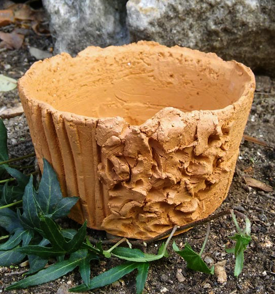 La Luna de Barro: Macetas en barro natural