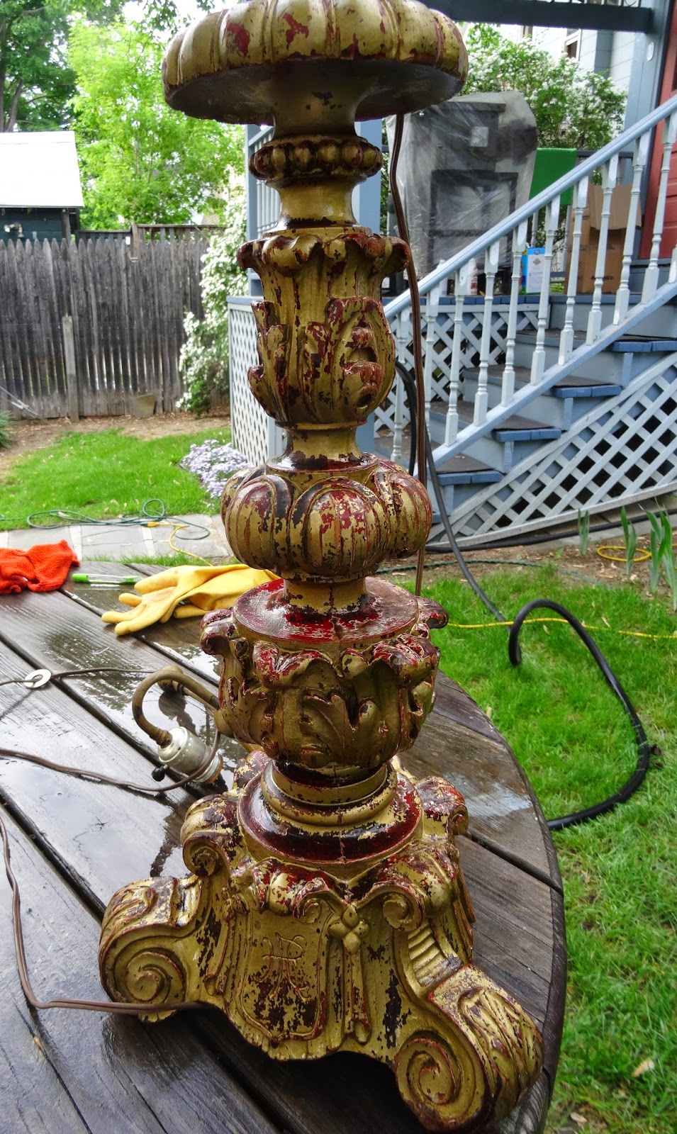 There's a Dragon in my Art Room: The Ugly Lamp - restoring a family ...