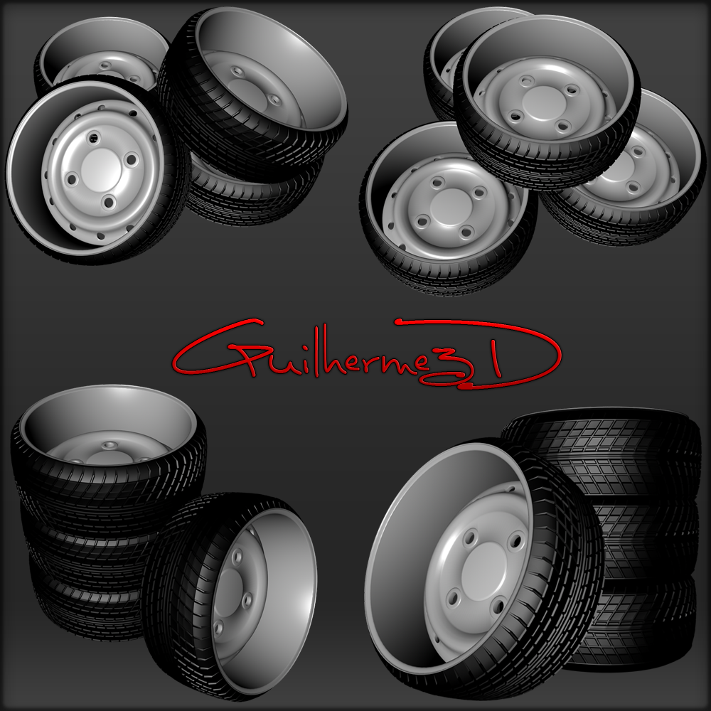 GTA SA/ IV/ ZMODELER Dominio mods: ZM - Roda de Ferro Tala Larga