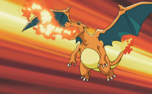 AKI GIFS: Gifs animados Charizard (Pokémon)
