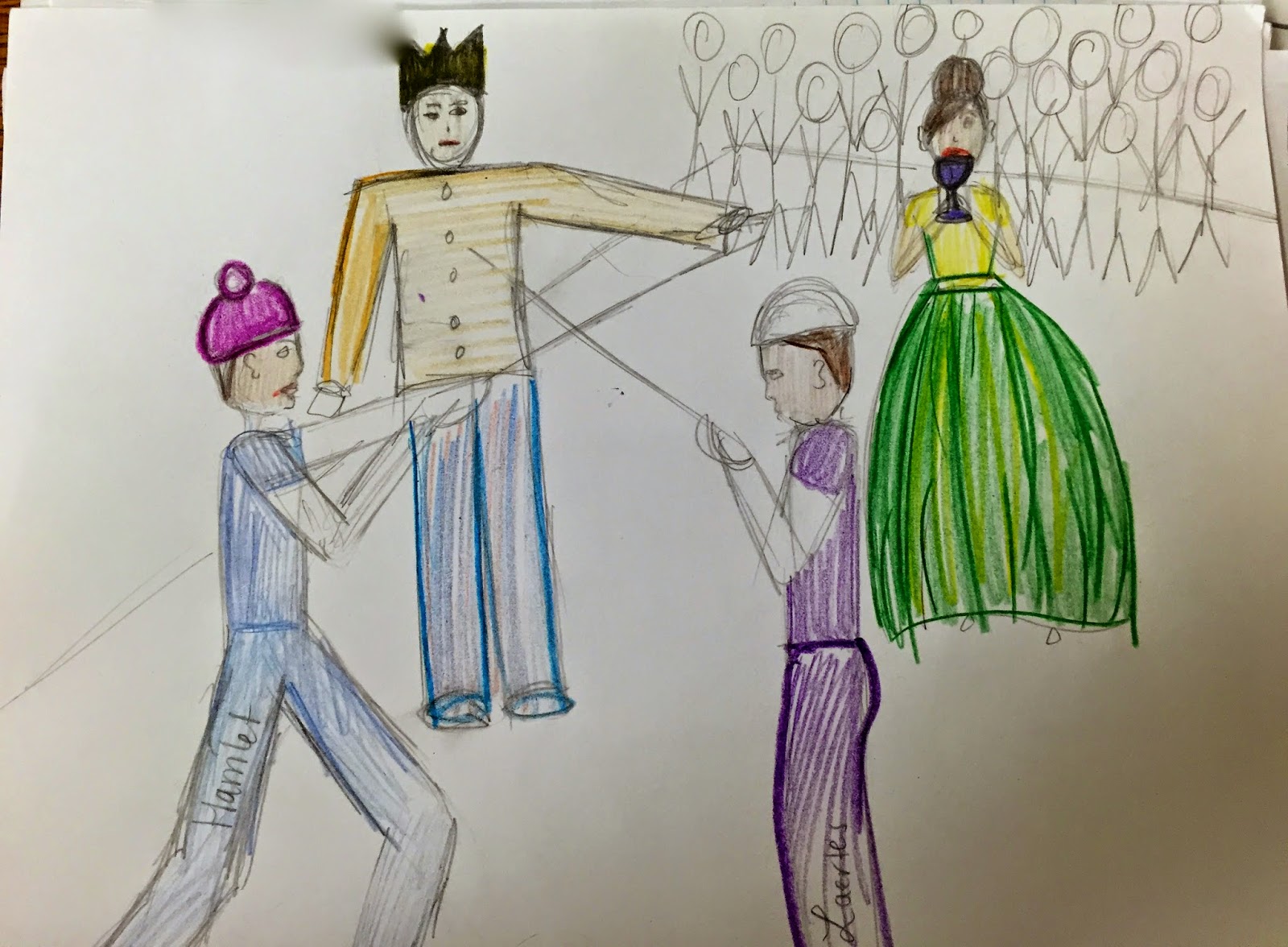 MILLENNIALS: Final Project - Hamlet & Laertes Duel Visual Art