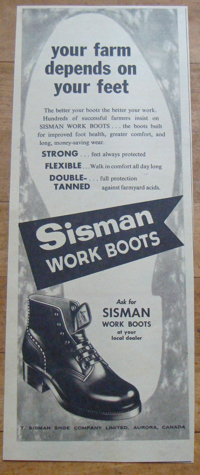 Damn Yak Dry Goods Co.: T. Sisman Thoro-bilt Boots.