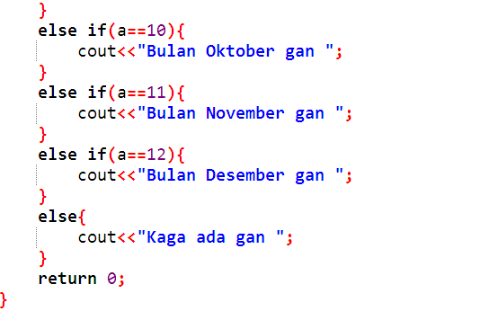 Perbedaan If else dengan Switch case | Belajar bersama