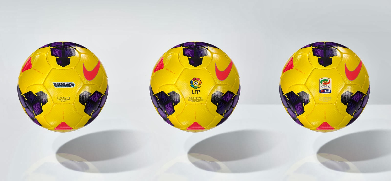 Nike Incyte 2013-14 Hi-Vis Premier League, Primera Divisiòn and Serie A ...