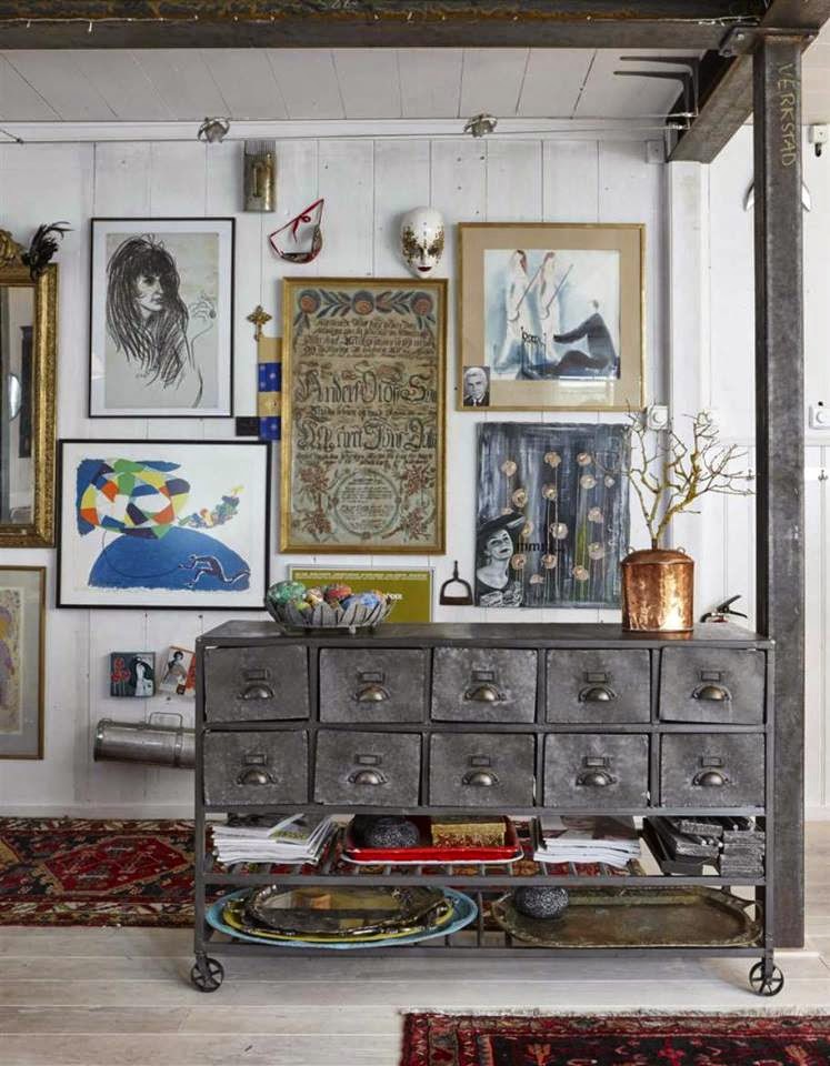 Bohemian style country house in Sweden