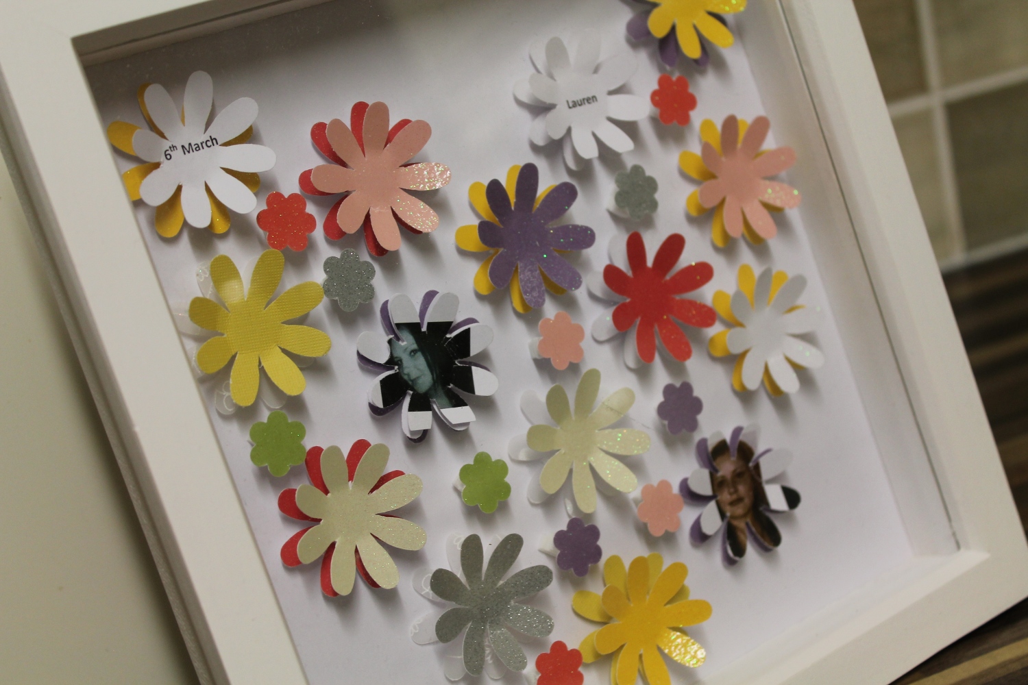 Tootsies Handmade: 3D Paper Craft Frame (Personalised)