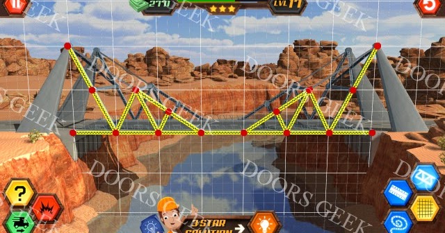 Bridge Construction Simulator [Easy] Level 17 ~ Doors Geek