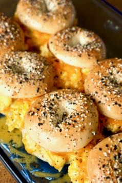 Savory Sweet and Satisfying: Mini Breakfast Bagels