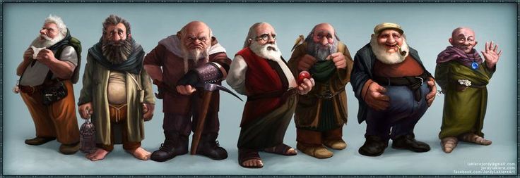 ONCE UPON A BLOG: Re-imagining Snow White's Dwarfs