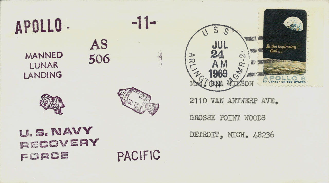 Signed Covers: USA 1969 Apollo 11