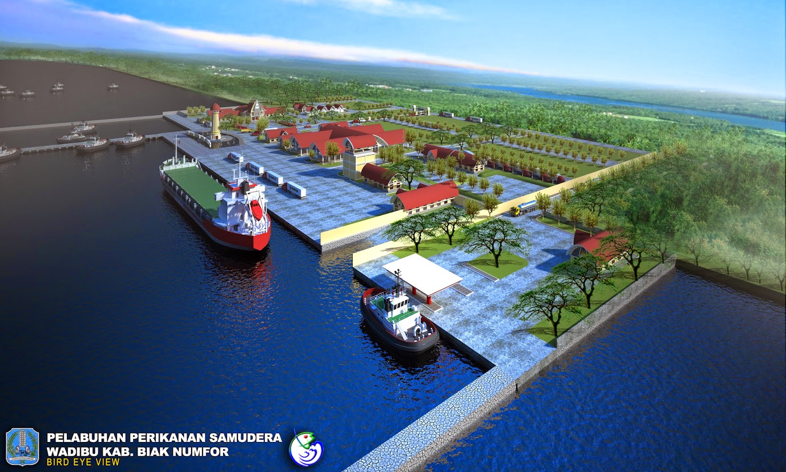 Animasi Pelabuhan Perikanan Samudra, Papua