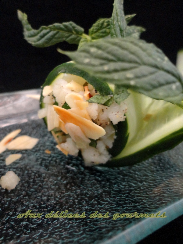 Aux délices des gourmets: MAKI DE CONCOMBRE AU CHÈVRE
