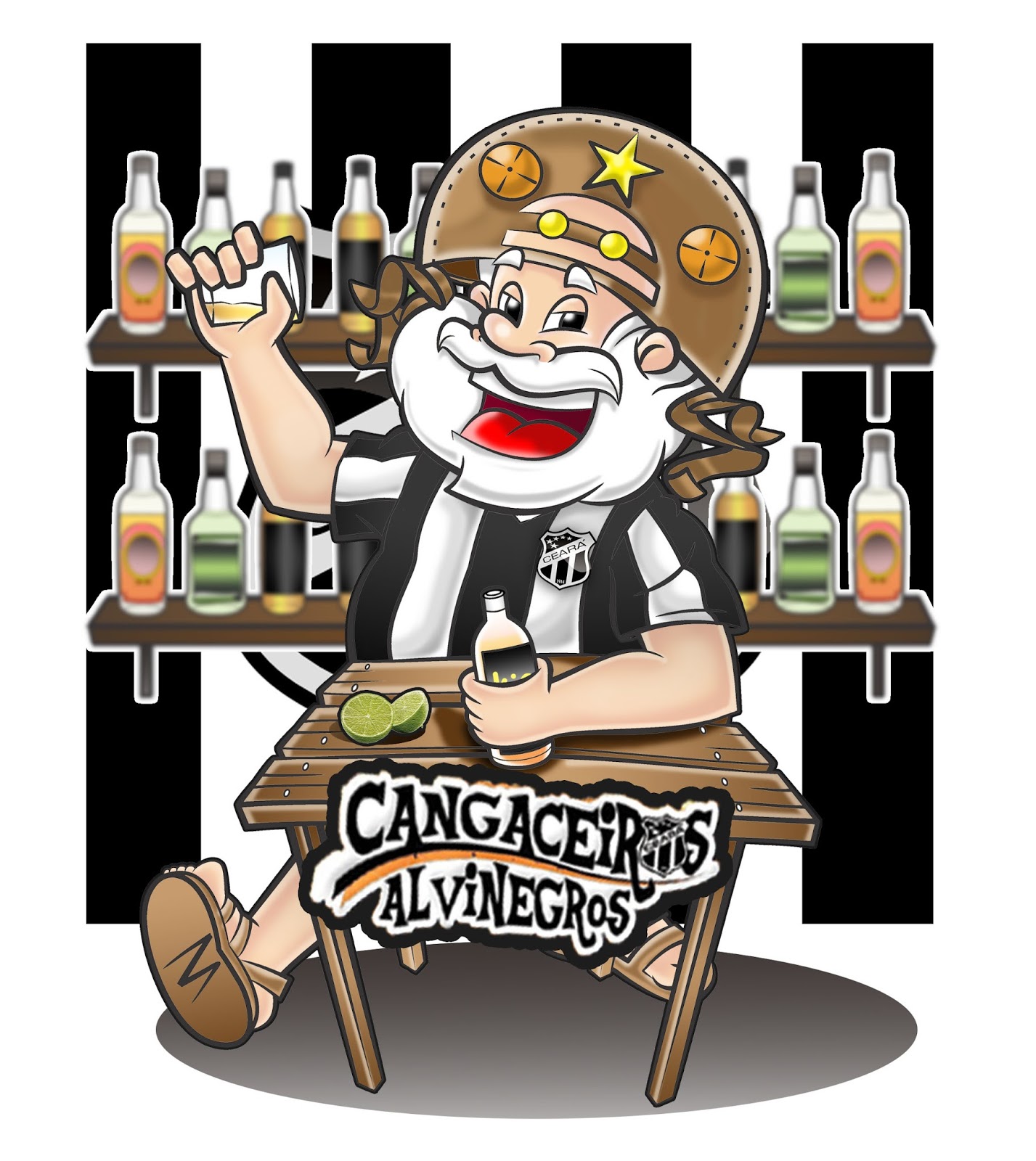 VOZÃO DE CORAÇÃO: Novo Mascote Torcida Cangaceiros Alvinegros 2016.