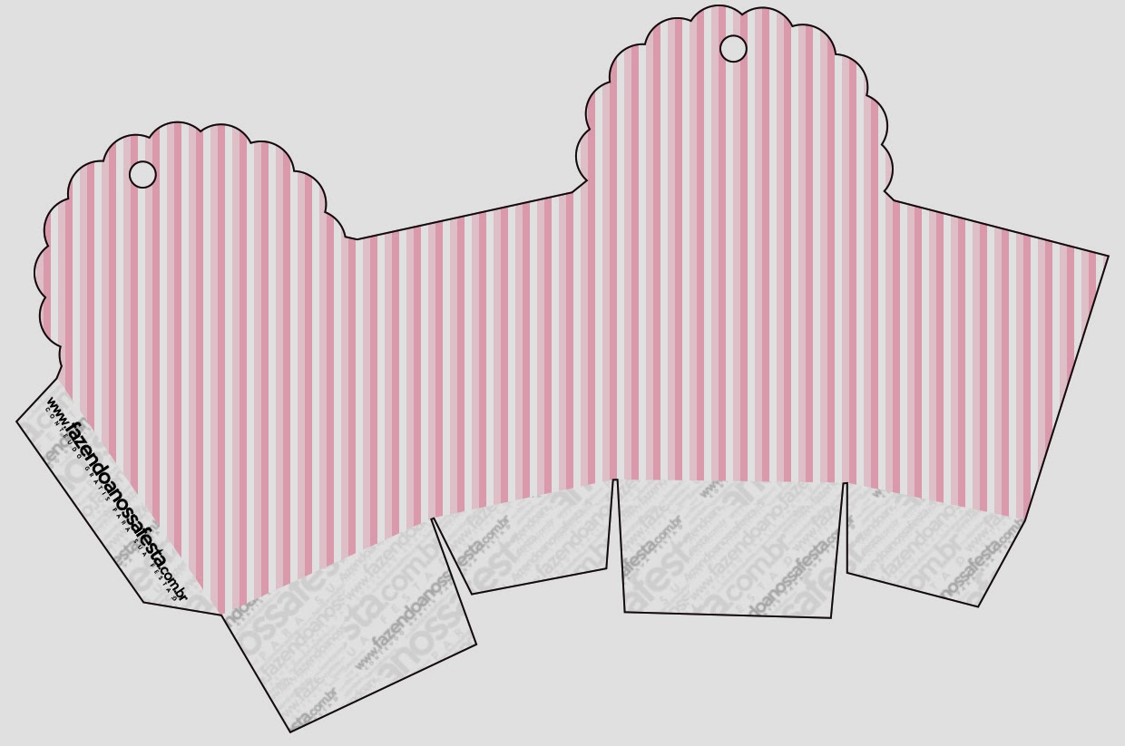 Pink and White Stripes and Polka Dots Free Printables Boxes. - Oh My ...