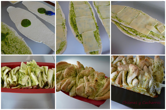 Pan con Pesto y Queso - Chismes y Cacharros