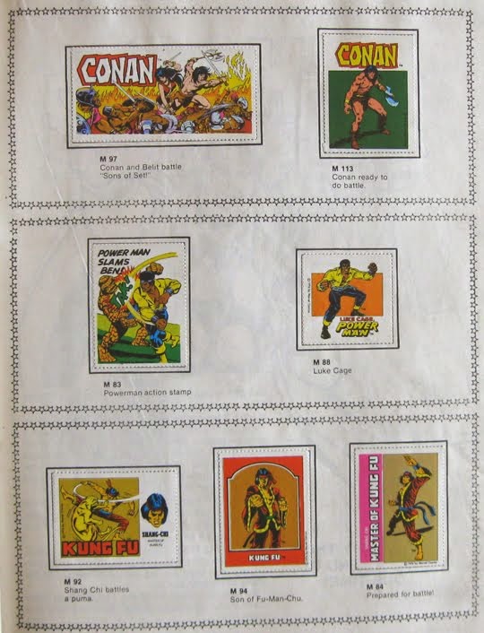 Selvagens Da Noite: Marvel Super Hero Stamp Album - 1976!