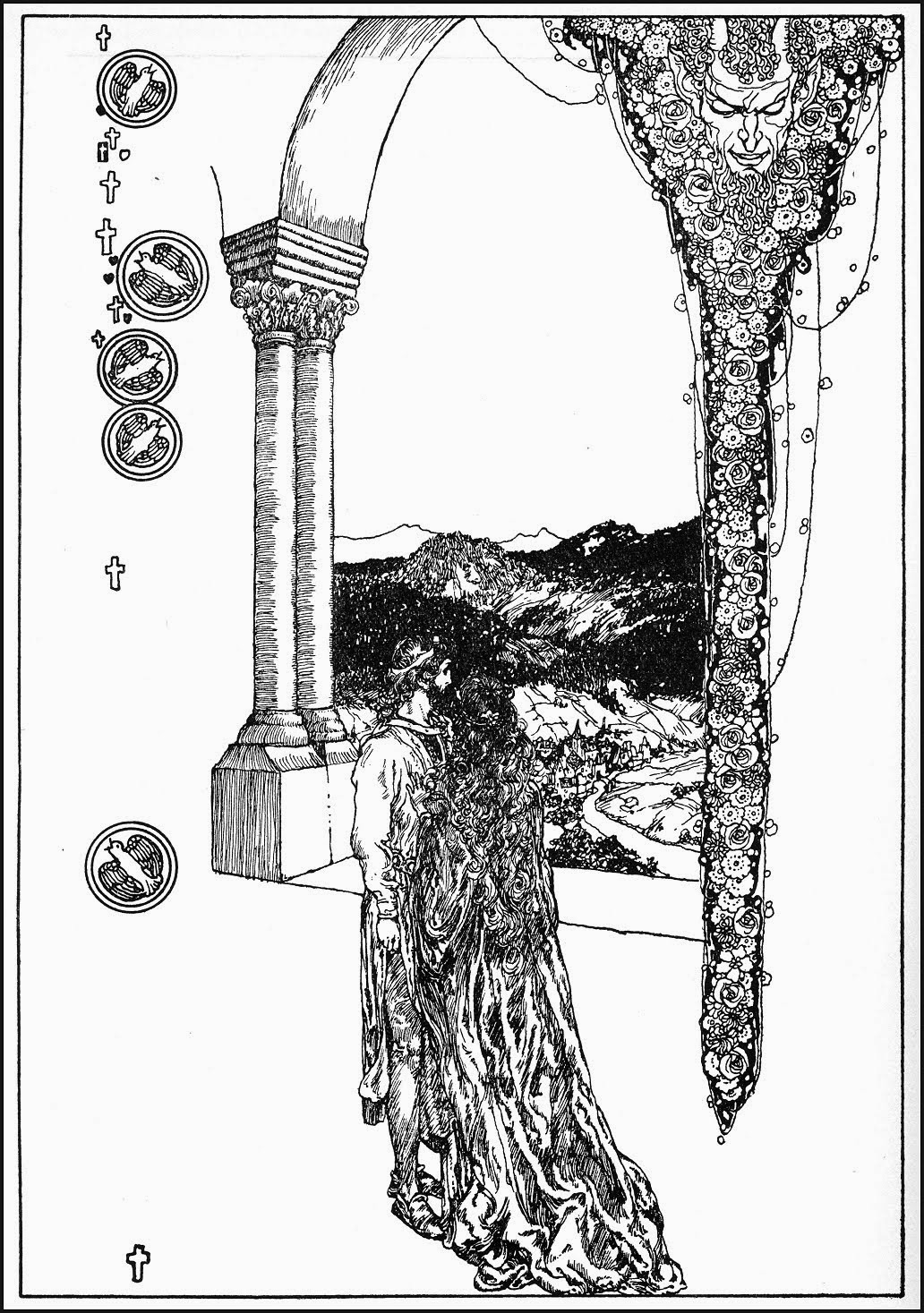 split complementary: Illustration Unit: Willy Pogany