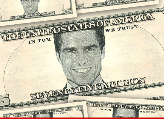Starhooks * * *: Tom Cruise : Tops Everyone In The Money Department
