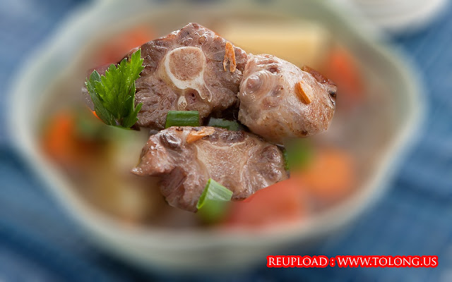 Resep Masakan Nusantara Indonesia - Sup Buntut Meriah