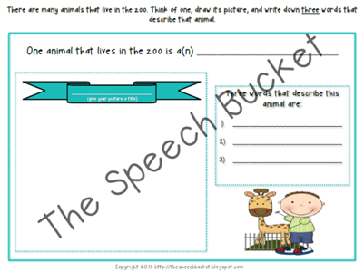 The Speech Bucket: A strike at the zoo? Not during our zoo trip!