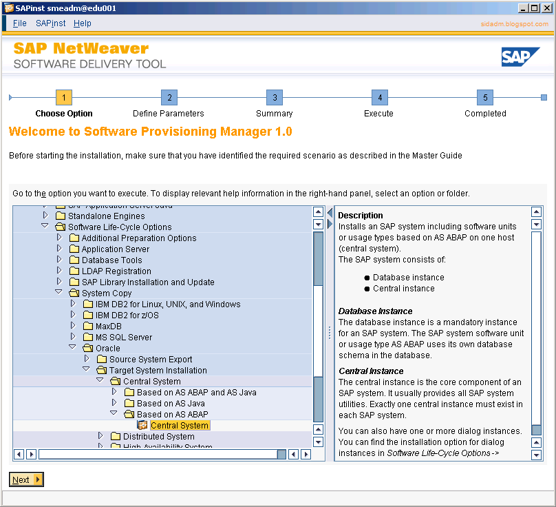 sidadm: Копирование SAP систем - III. Гетерогенное копирование.