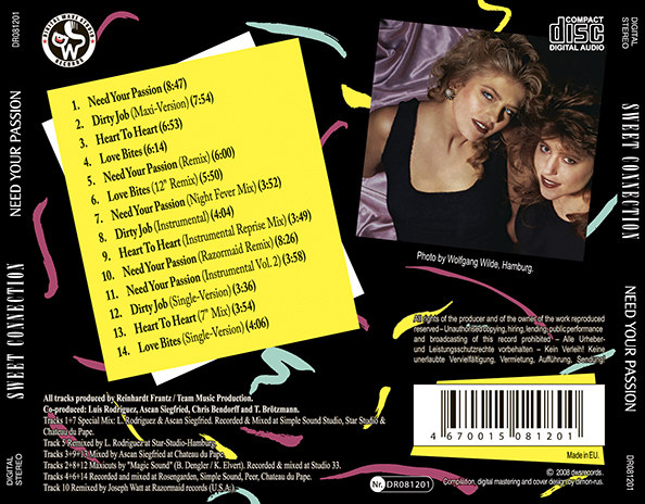 DWSRECORDS: SWEET CONNECTION - Need Your Passion [DR081201]