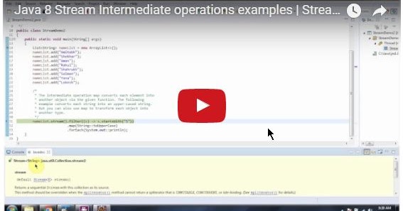 Java Ee Java 8 Stream Intermediate Operations Examples