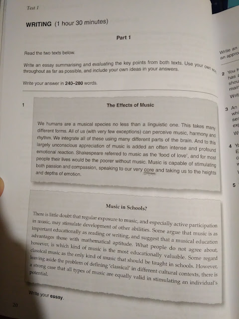 CPE sample writings: CPE Exam Writing an Essay "Music"