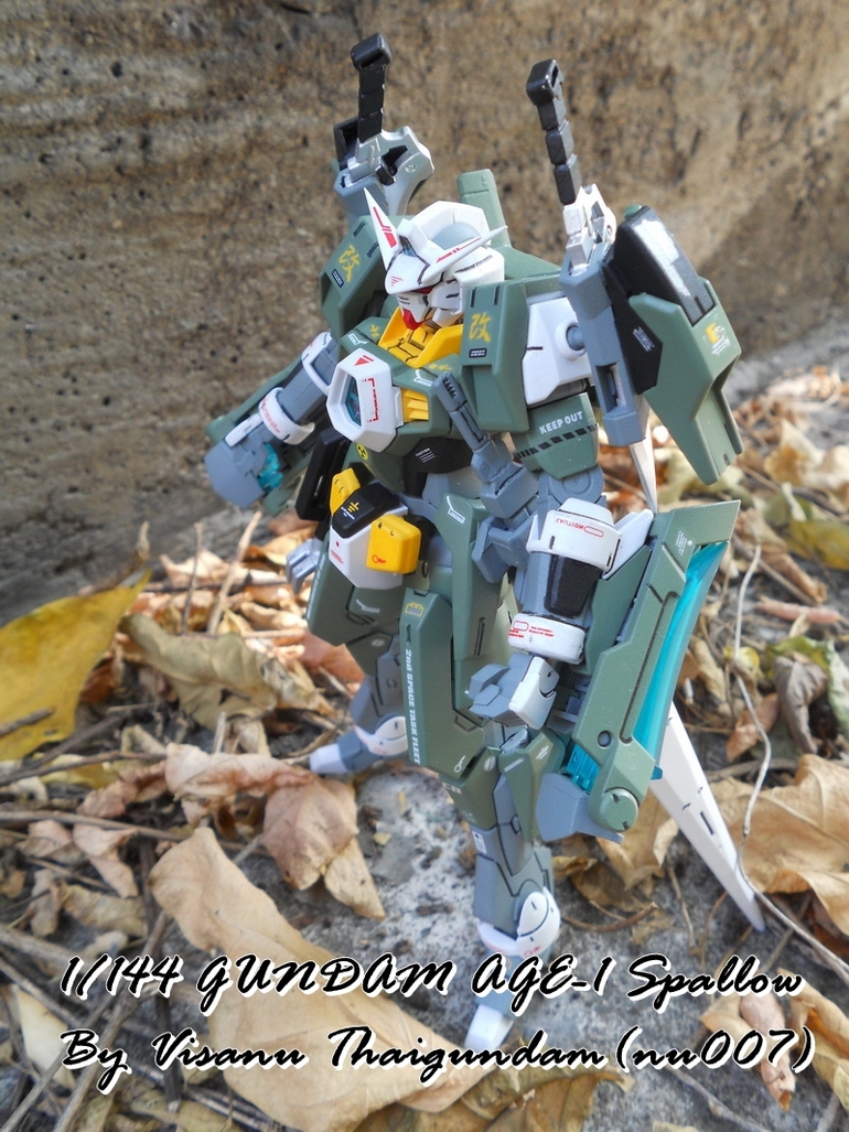 GUNDAM GUY: 1/144 GUndam AGE-1 Spallow - Custom Build